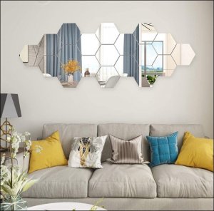 20 Square and Round Mirror Above Couch Ideas - EatHappyProject
