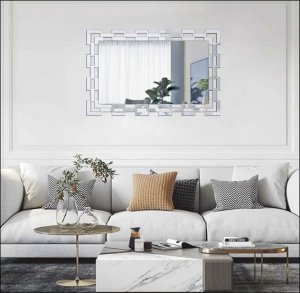 20 Square and Round Mirror Above Couch Ideas - EatHappyProject